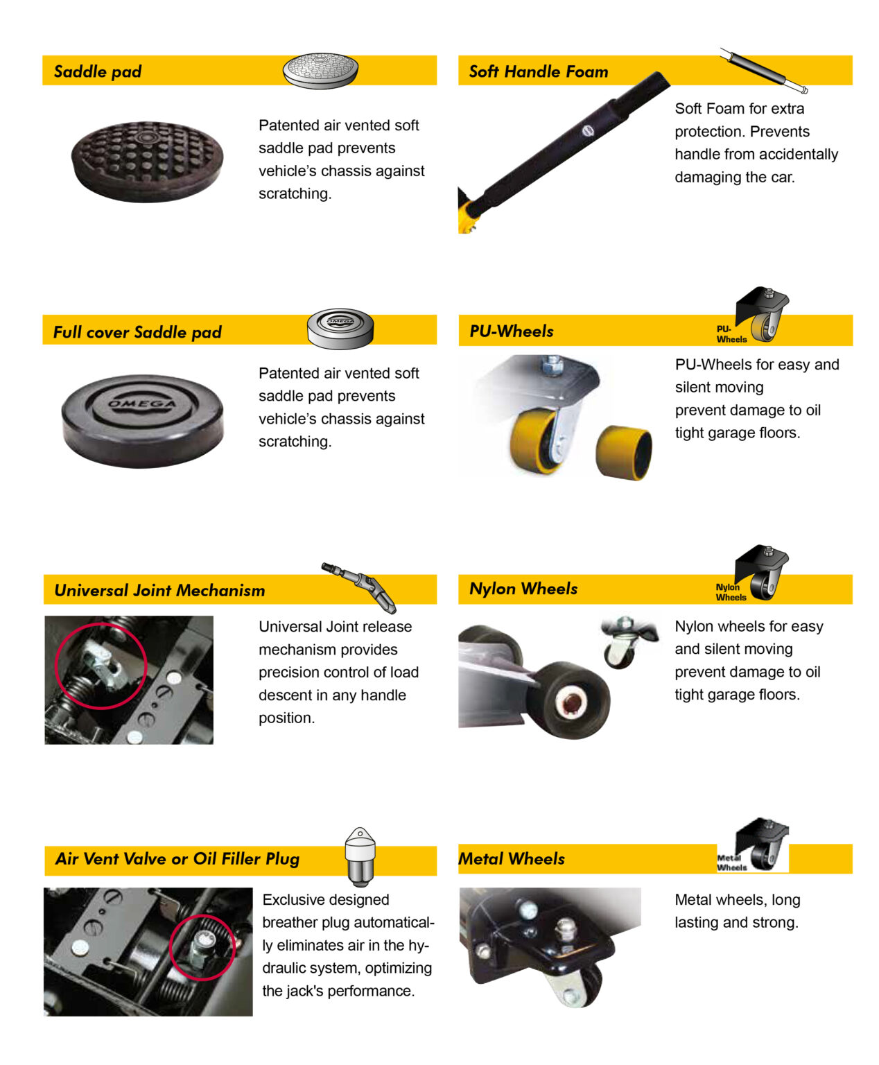General Features – OMEGA LIFT EQUIPMENT
